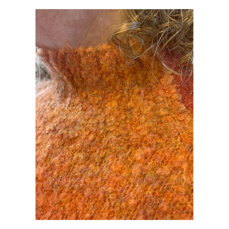 RAGLAN KNIT - ORANGE MULTI - Huset Torre