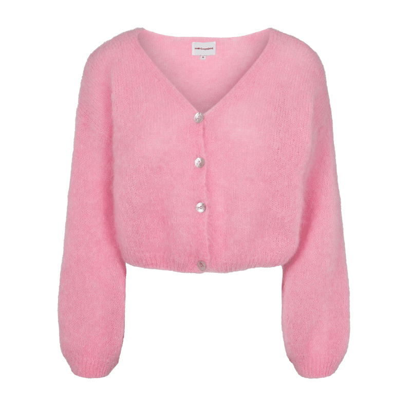 Cornelia cropped lyserød cardigan Americandreams