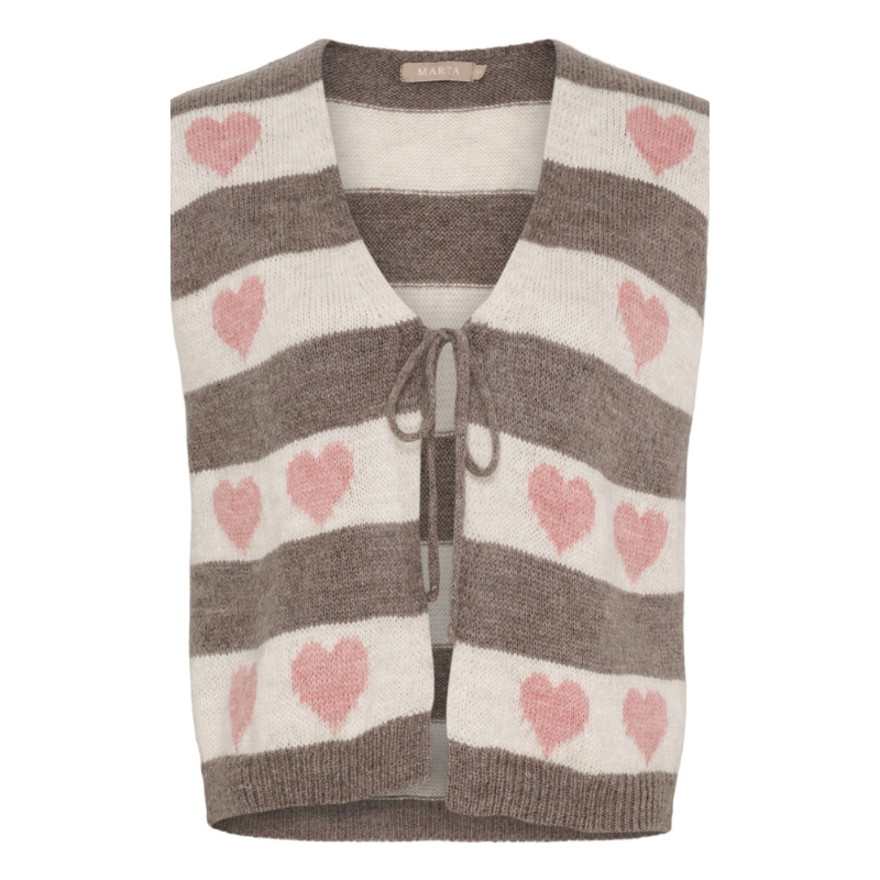 PHOENIX KNIT VEST - OLD ROSE - Huset Torre